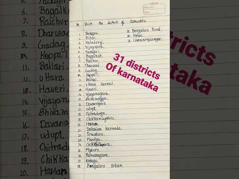 31 districts of Karnataka our proud state Karnataka
