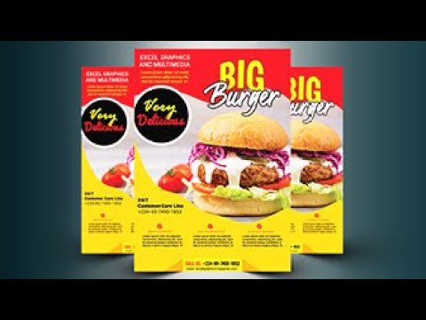 How To Create Restaurant Flyer In Adobe Photoshop cc