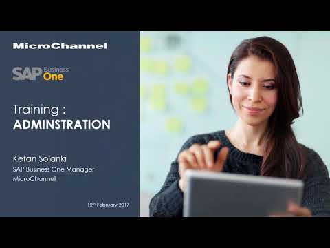 SAP Business One Training Administration