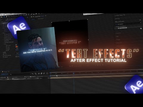 "How To Create Text Effects" Like Me | After effect Text Tutorial