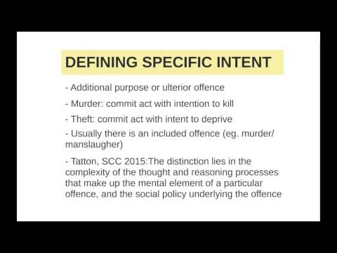 Criminal Law Capsule: Intoxication