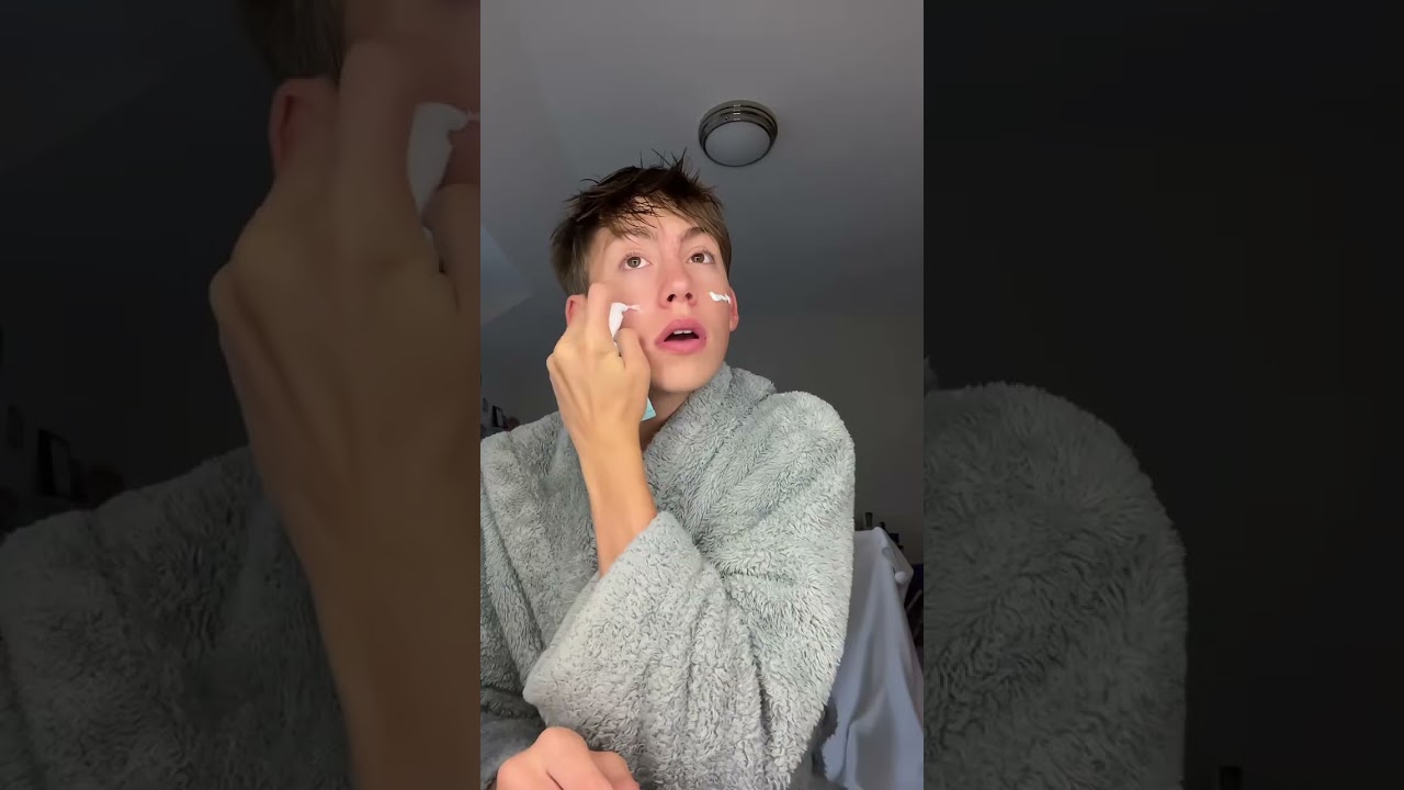 Morning routine as a senior in highschool : #shorts #short #grwmhudsons