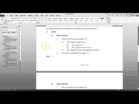 Outline Template Explained