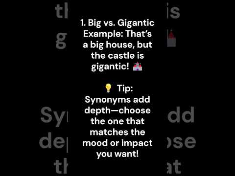 Synonyms and Shades of Meaning – Enrich Your Vocabulary #grammartips #englishgrammar #grammarguru