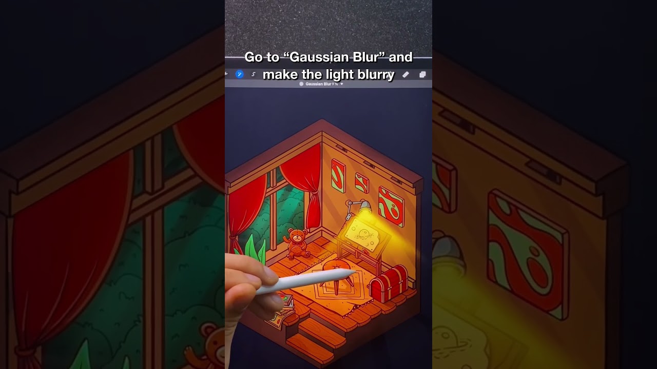 The best way to add light in Procreate 🔥 #procreate #procreatetutorial #digitalart