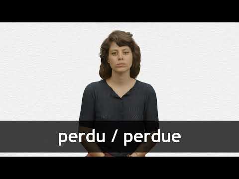 English Translation of “PERDU” | Collins French-English Dictionary