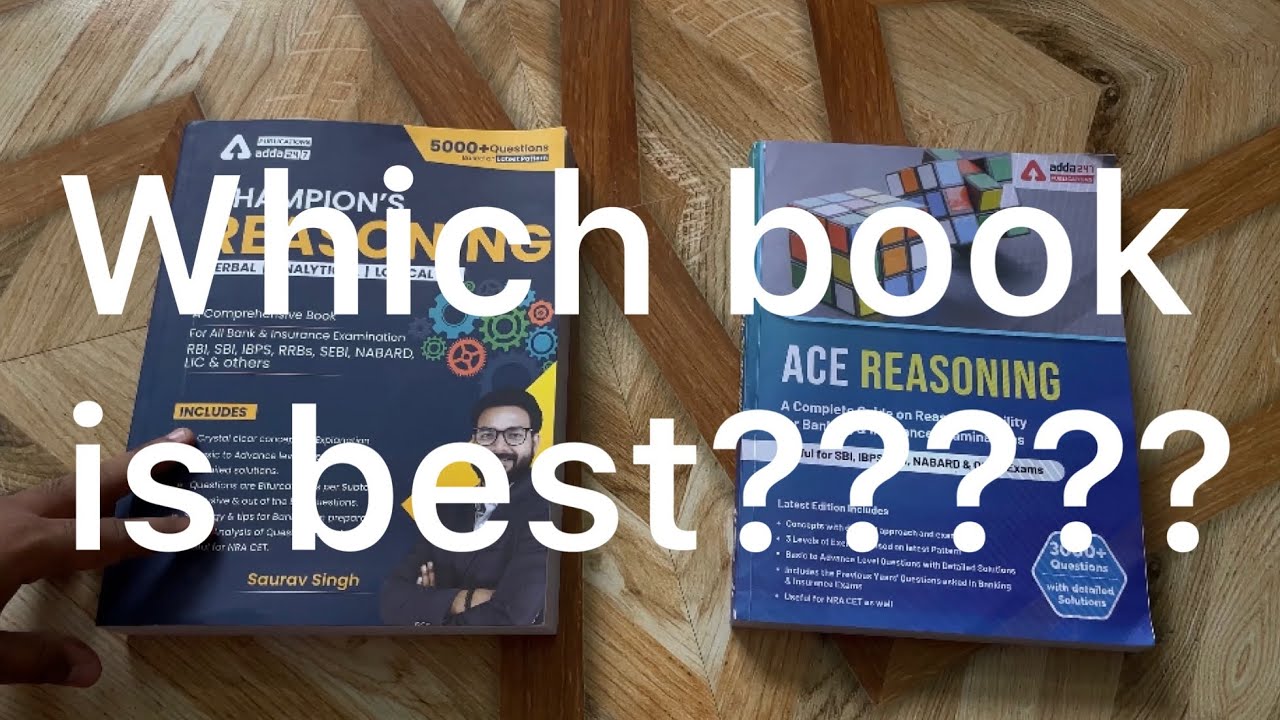 Champions Reasoning Vs Ace Reasoning..Which is best?? 🤔Doubt Cleared👍