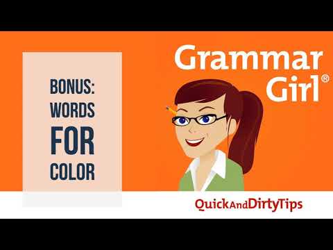 BONUS: Words for Color