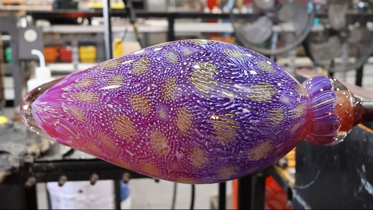 The Best Murrine Pattern I've Ever Made - Narrated Glassblowing Process