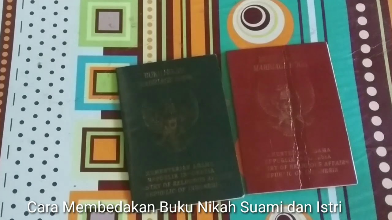 Cara Membedakan Warna Buku Nikah Suami dan Istri