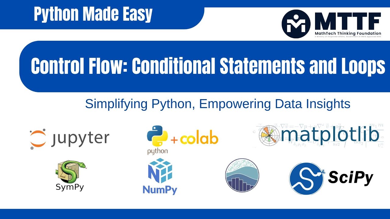 Lecture 4 Control Flow Conditional Statements and Loops | Python Basics | Data Science | AI | ML