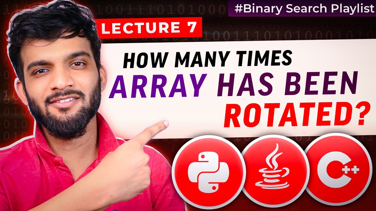 BS-7. Find out how many times array has been rotated