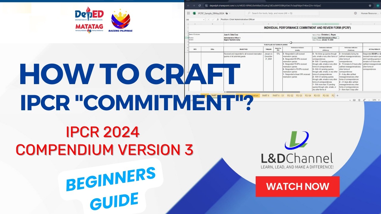 How to craft Individual Performance Commitment and Review IPCR 