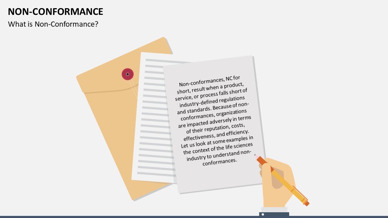 Non Conformance Animated Presentation Slides