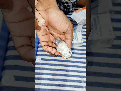 Ns Saline Pulling And Mix Injection Meropenem 💉🪄 #song #varisu #telugusongs #music #entertainment