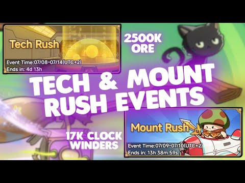 TECH & MOUNT Rush Events 1M POWER INCREASE in Legend of Mushroom