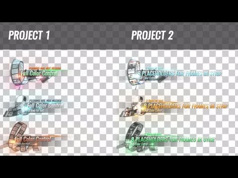 Film Strip Lower Thirds 2 in 1 After Effects Templates