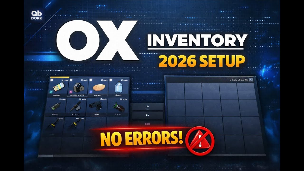 Ox Inventory QBCore Setup – Why Most Creators Get It Wrong