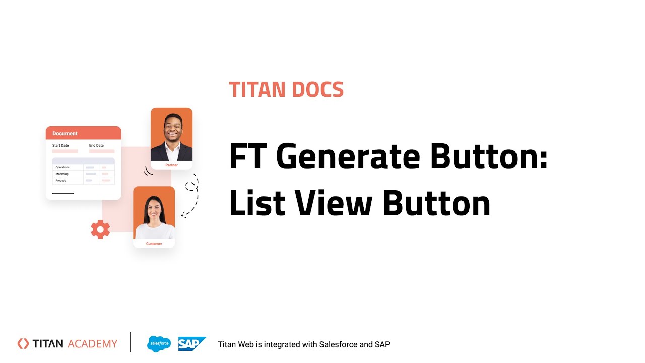 Titan Docs | FT Generate Button: List View Button