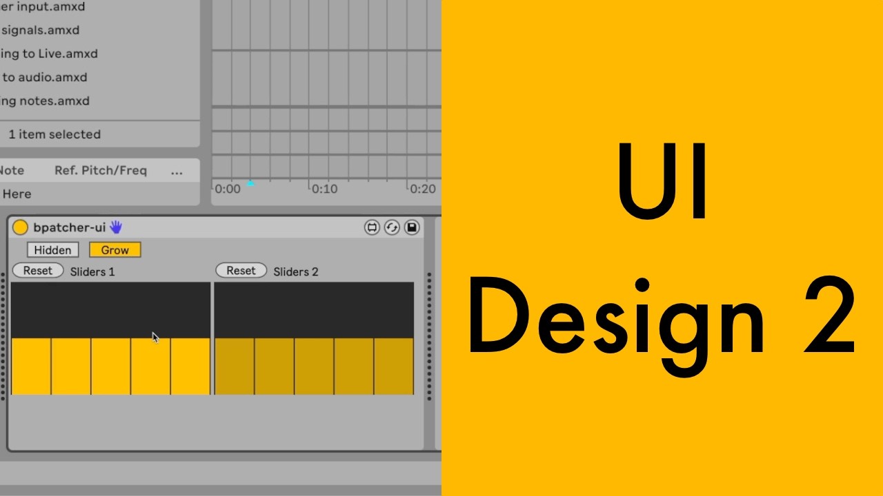 UI Design 2 [Max/MSP Tutorial]