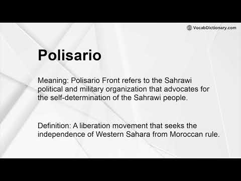 Polisario Meaning