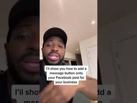 How To Add A Message Button Onto Your Facebook Organic Posts