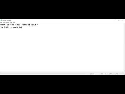 What is the full form of NSDL |Stock Market|