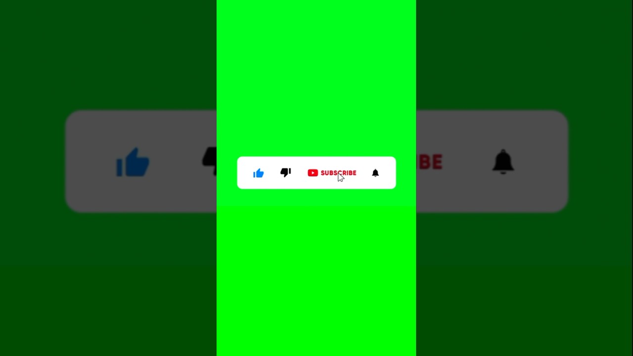 Green Screen Like and Subscribe Button (No Copyright) | Bell Icon #shorts #subscribe