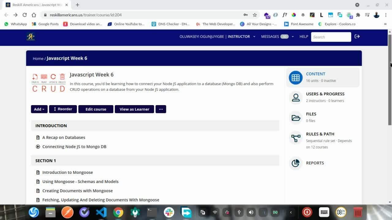 Javascript Week 6 Walkthrough