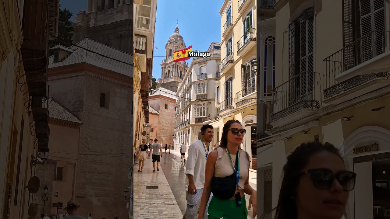 📍MÁLAGA 🇪🇦 One of Spain’s Most Beautiful Cities on Costa del Sol ☀️ #travel #europe #world