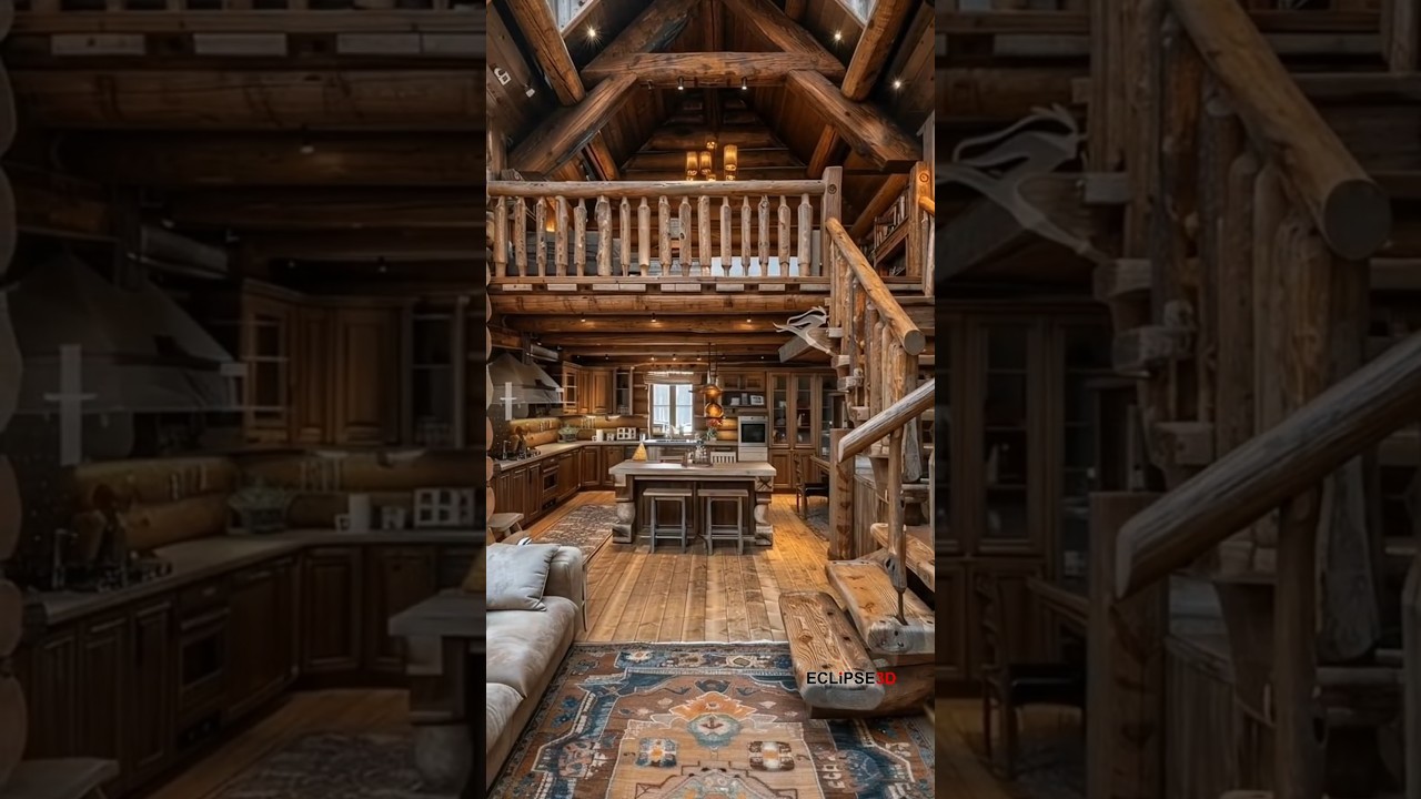 Luxury Log Cabin Kitchen Tour 🪵✨ | Rustic Mountain Dream Home!
