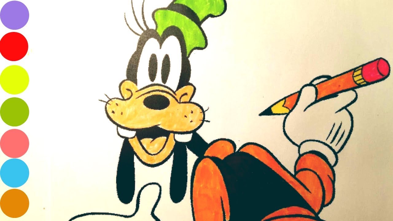 Goofy Coloreaza cu Noi | Goofy Coloring | Page for Kids