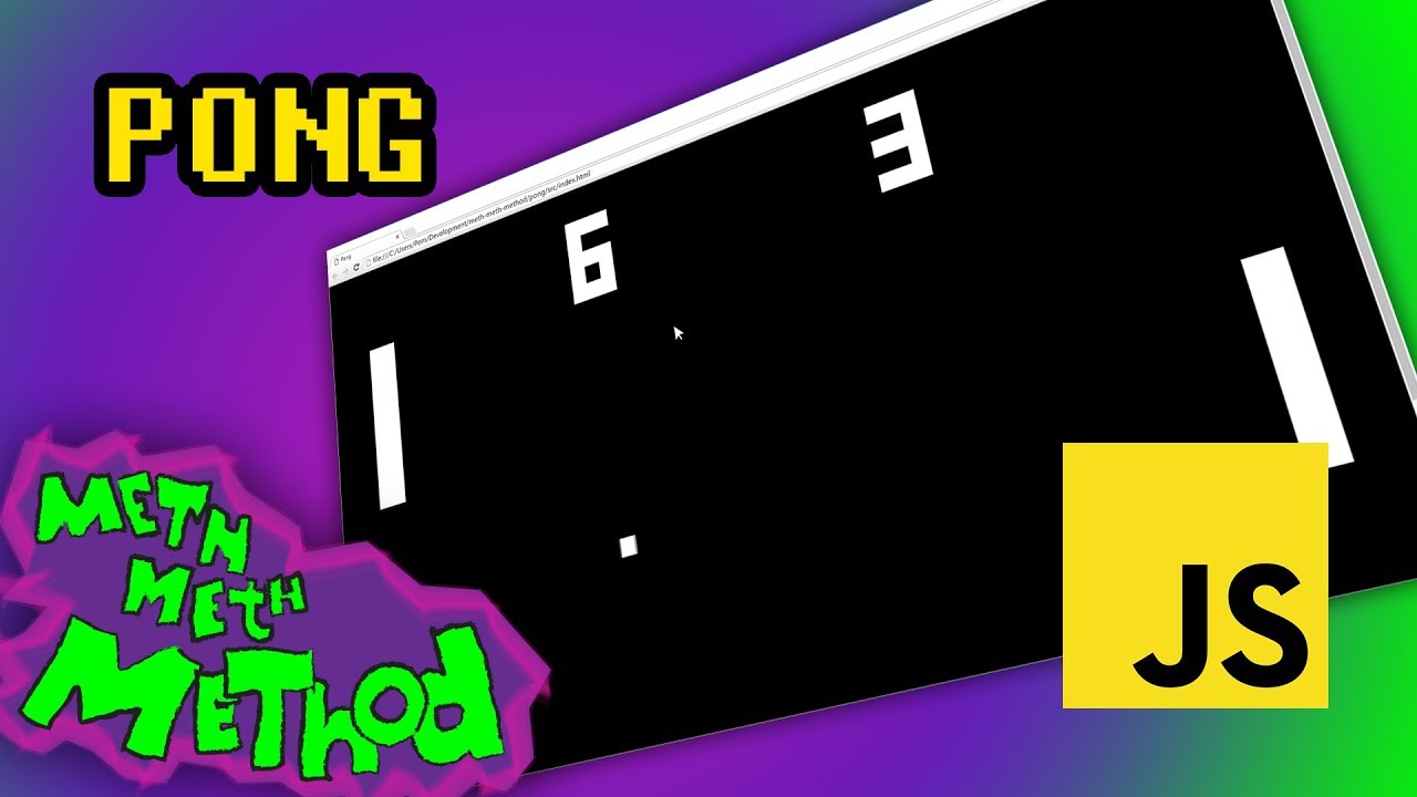 Pong in JavaScript (using ES6)