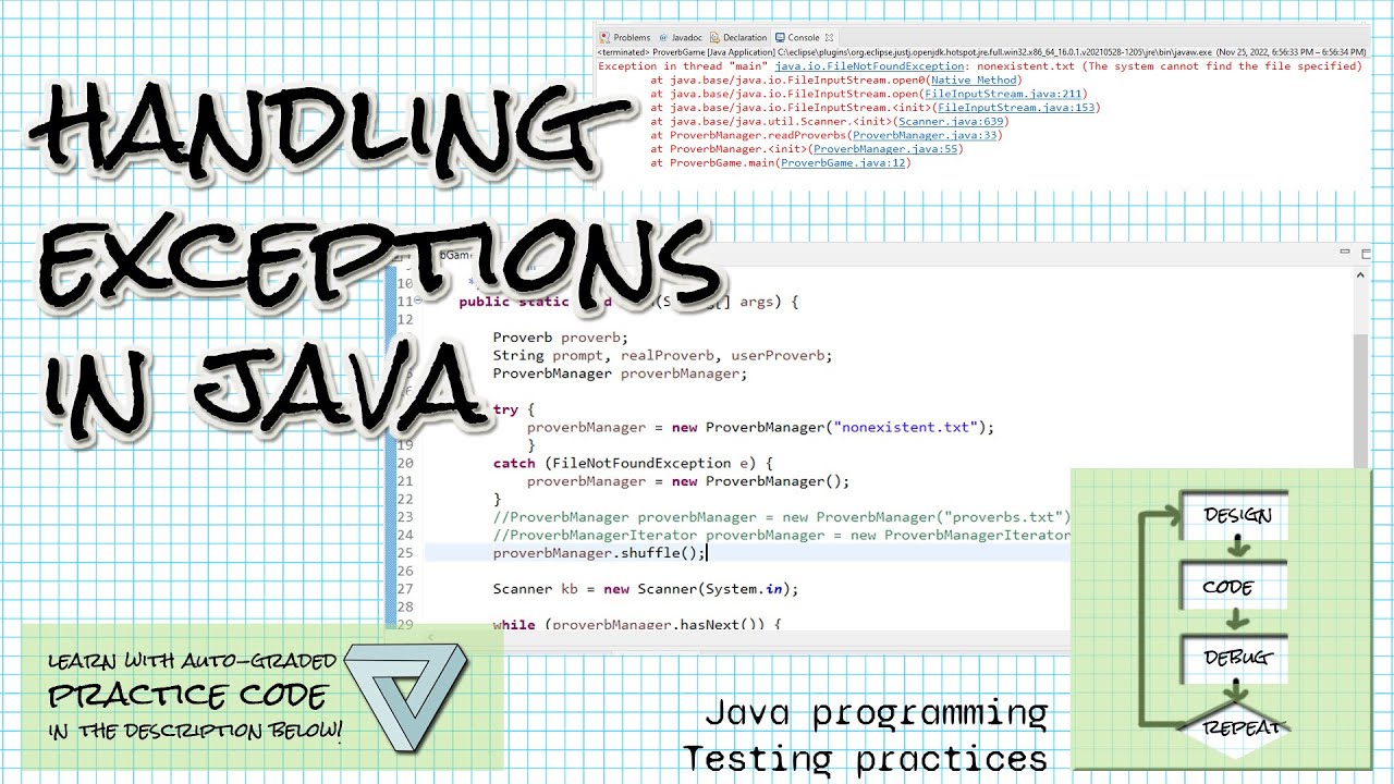 Exception handling in Java