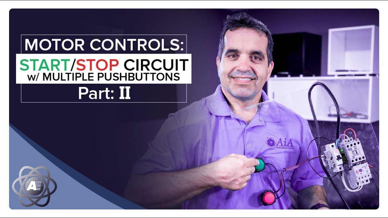 Basic Motor Control: 3 wire Start Stop with multiple pushbuttons