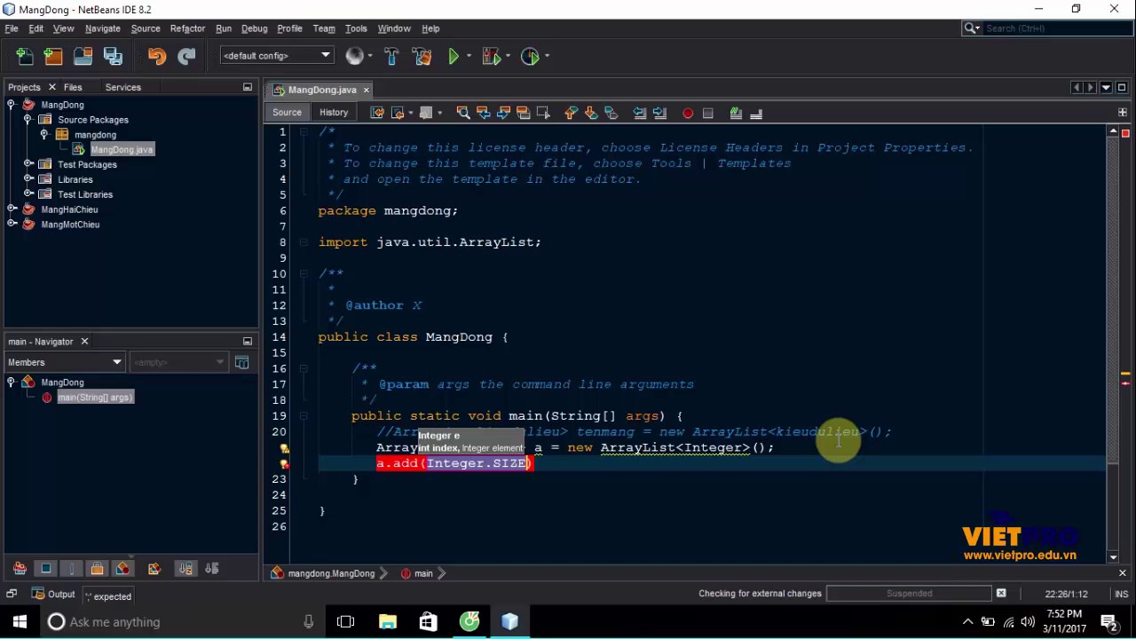 JAVA 20 - ARRAYLIST TRONG JAVA