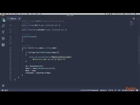 Learn NET Core Microservices Defining User Entity | packtpub com - Mind Luster