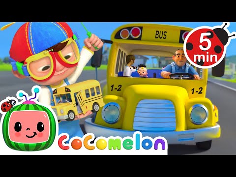 Wheels on the Bus (PLAY ALONG) | COCOMELON π | Nursery Rhymes & Lullabies | Baby & Kids Songs