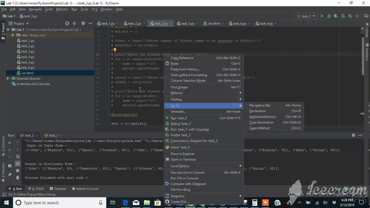 Python Lab Assignment 1   Copy