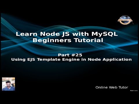 Learn Learn Node JS with MySQL APIs Development Beginners Tutorial | Using EJS Template Engine ...