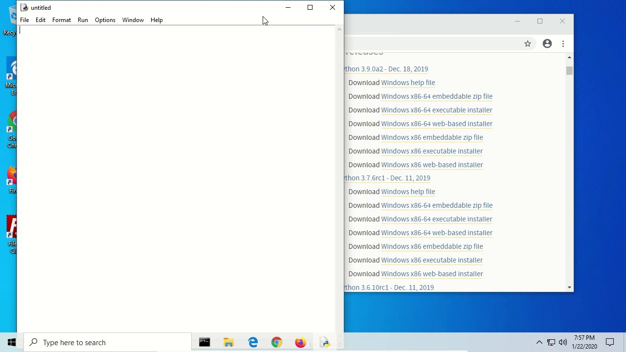 Installing Python 3 8 on Windows 10