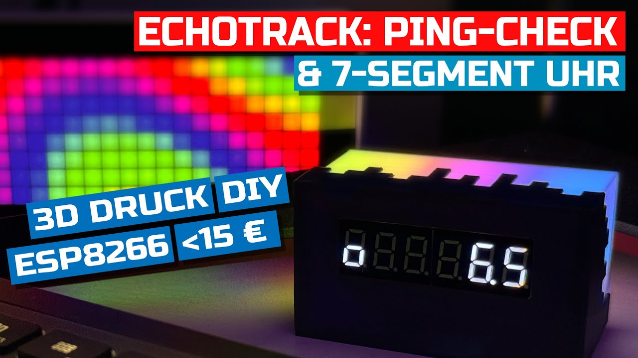 EchoTrack: DIY Ping-Check & LED RGB-Effekt-Uhr – datort.de