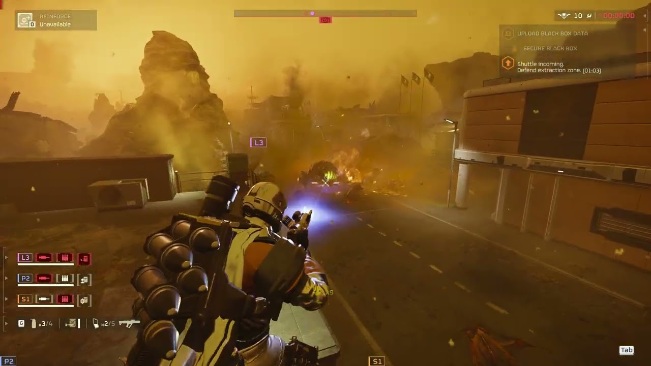 GLOOM DOOM-Helldivers 2 diving gameplay