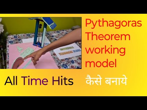 Pythagoras theorem working model #Pythagoras #theorem #project #idea