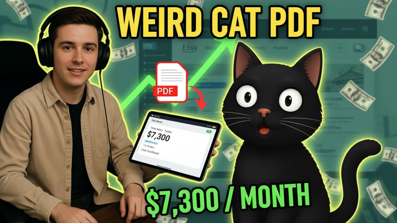 This Weird Cat PDF Makes $7,300/Month (You Won’t Believe How)