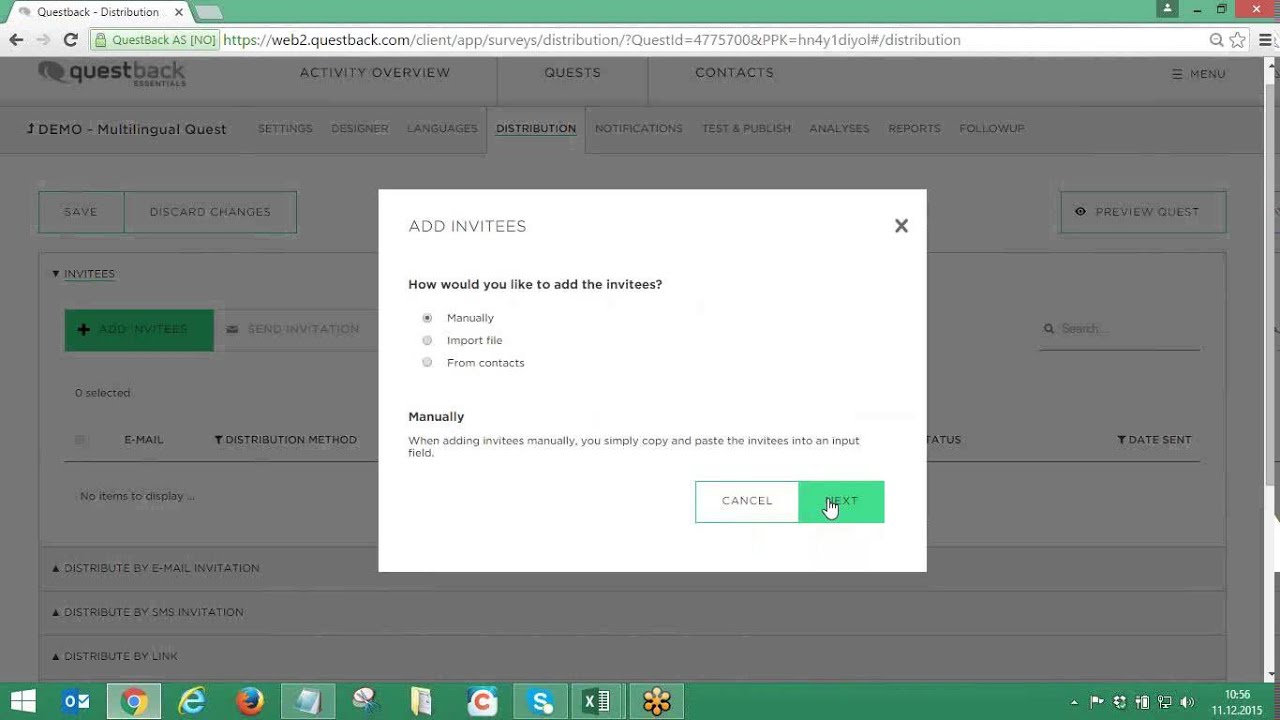 Questback Essentials - how to set up a multi-lingual quest