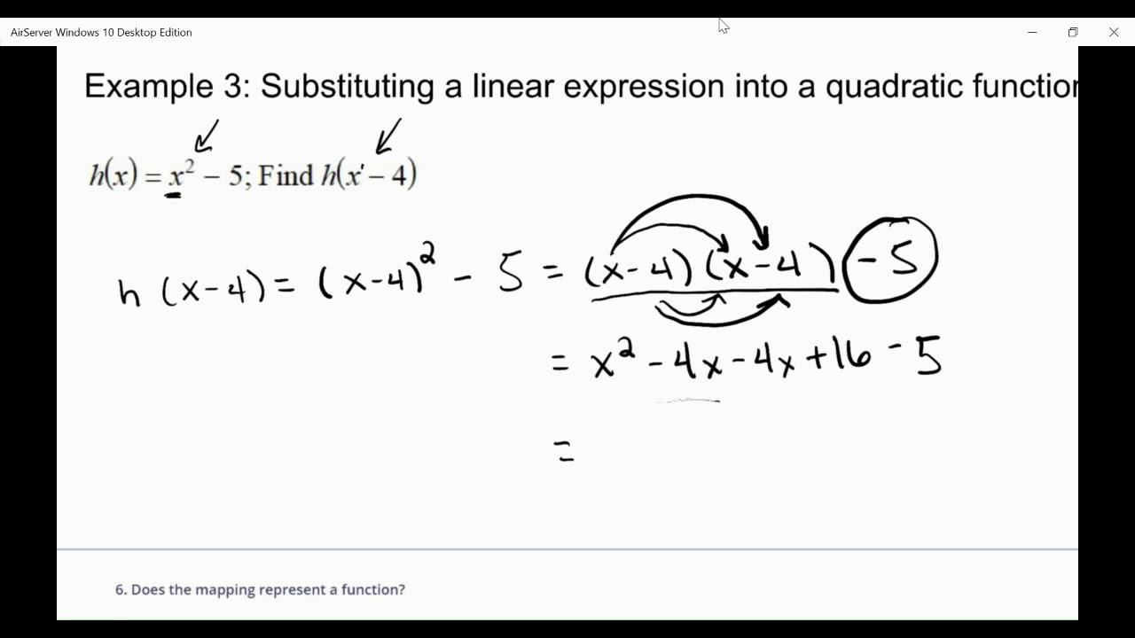 Function Notation with Expression Inputs