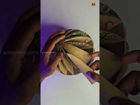 Create Your Own 3d Earth Globe With Cardboard | Fun Diy Science Project For School! #diy #cardboard