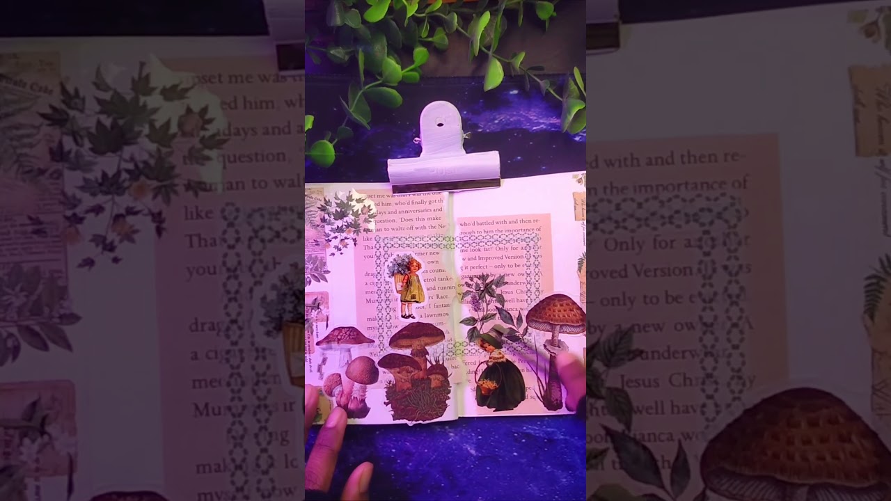 Mushroom Wonderland 🍄 #Vintagecollageinspo #natureinspired #CollageArt #vintagejournaling #mushroom