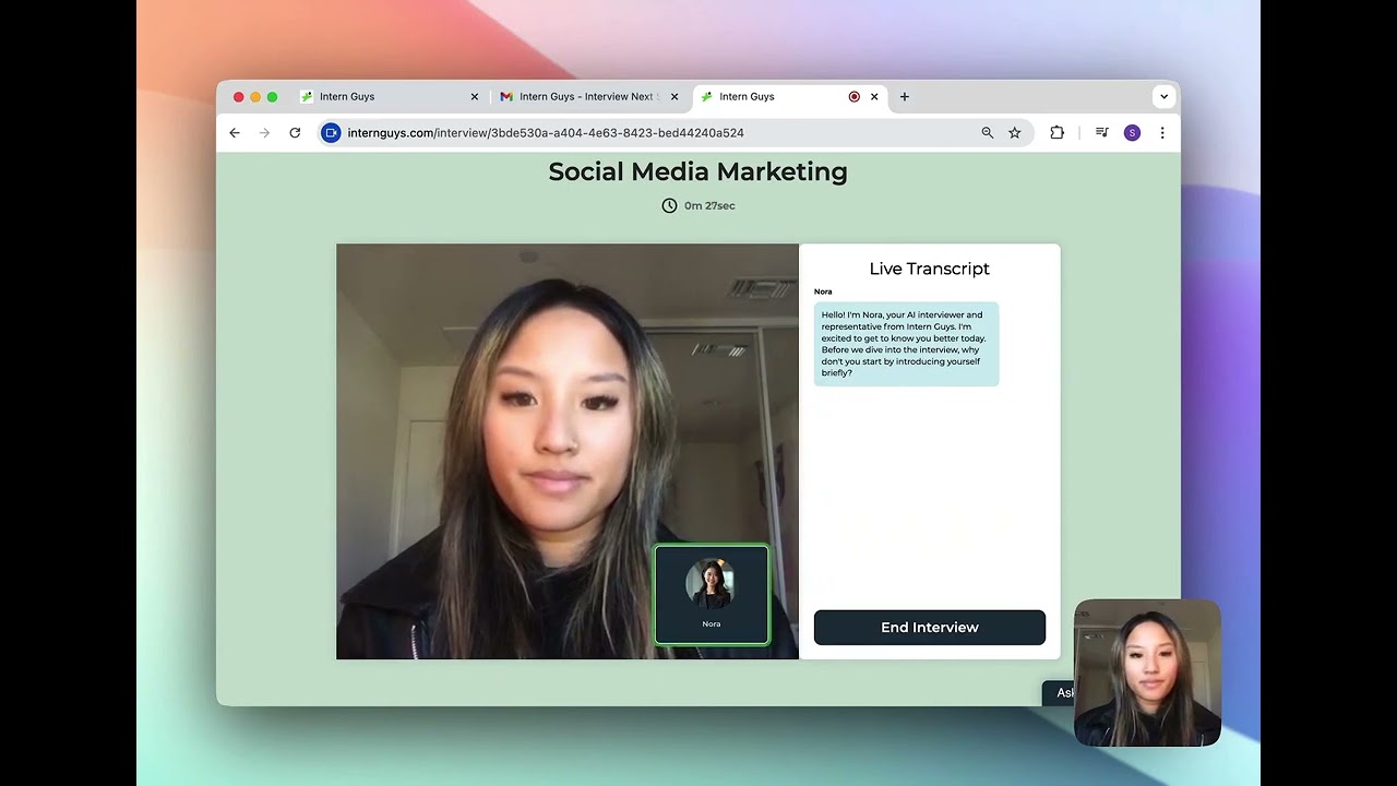 Nora AI Interviewer Tutorial brought to you by MaximizeU